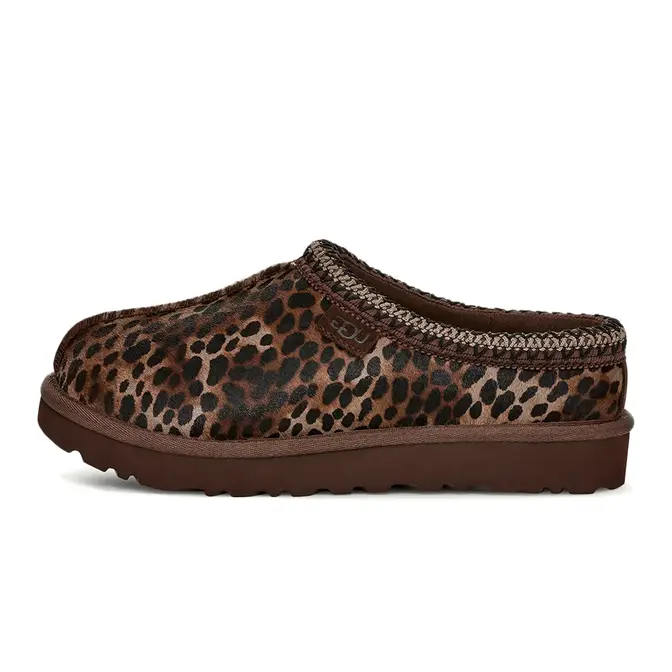 UGG Tasman Slippers Caspian Burnt Cedar Leopard | 1158350-BCDR | The Sole Supplier