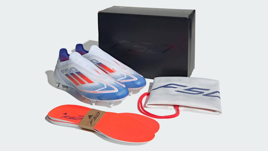 adidas F50 Elite Laceless SG White Red Blue | IF1319 | The Sole Supplier
