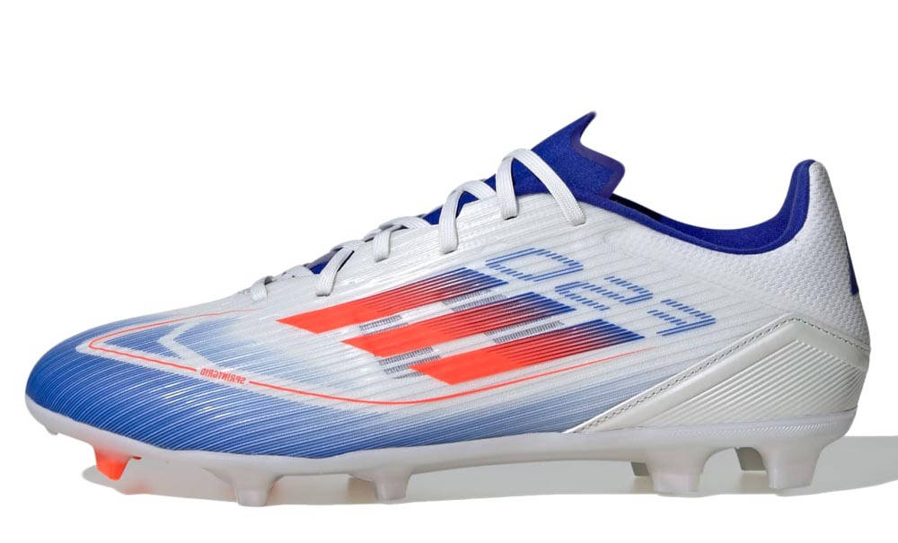adidas F50 League FG/MG Boots White Lucid Blue | IE0601 | The Sole Supplier