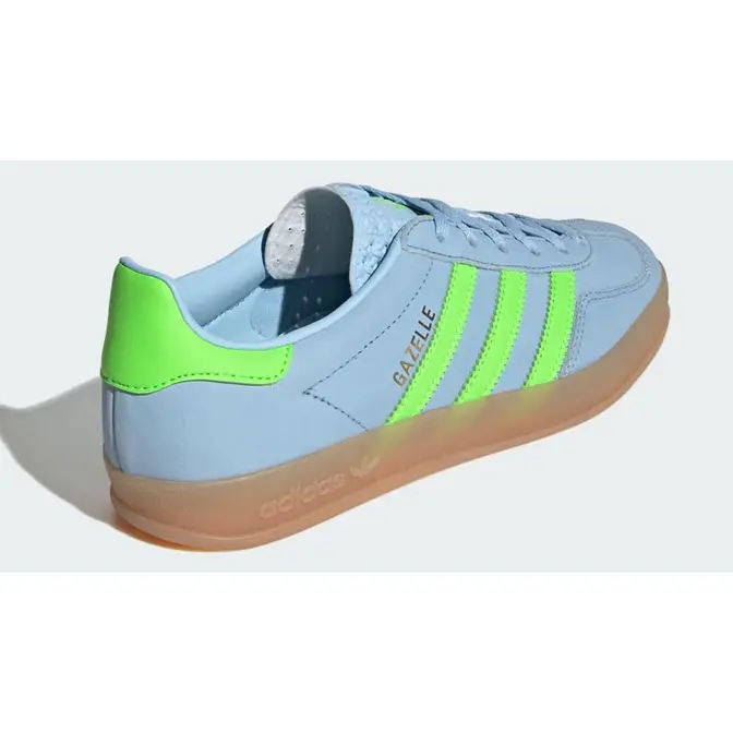 adidas Gazelle Indoor Clear Sky Solar Green | JI1372 | The Sole Supplier