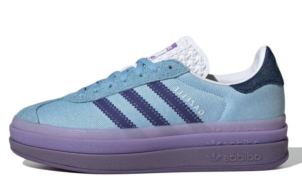 KSENIASCHNAIDER x adidas Gazelle Bold Denim | IG4339 | The Sole Supplier
