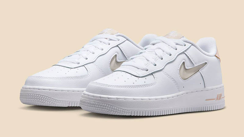 Nike Air Force 1 Low Jewel GS White Tan | HV2535-101 | The Sole Supplier