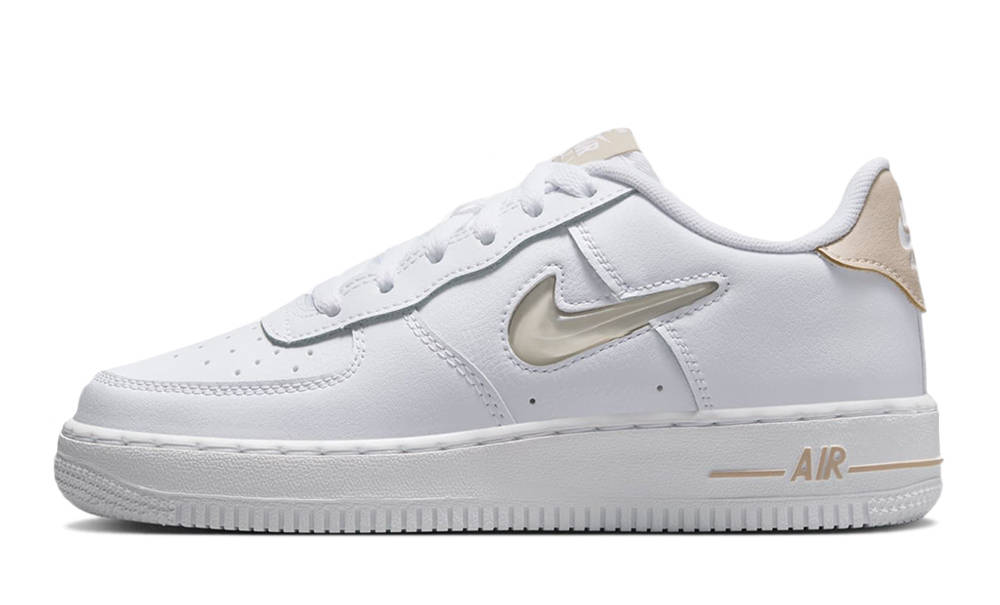 Nike Air Force 1 Low Jewel GS White Tan | HV2535-101 | The Sole Supplier