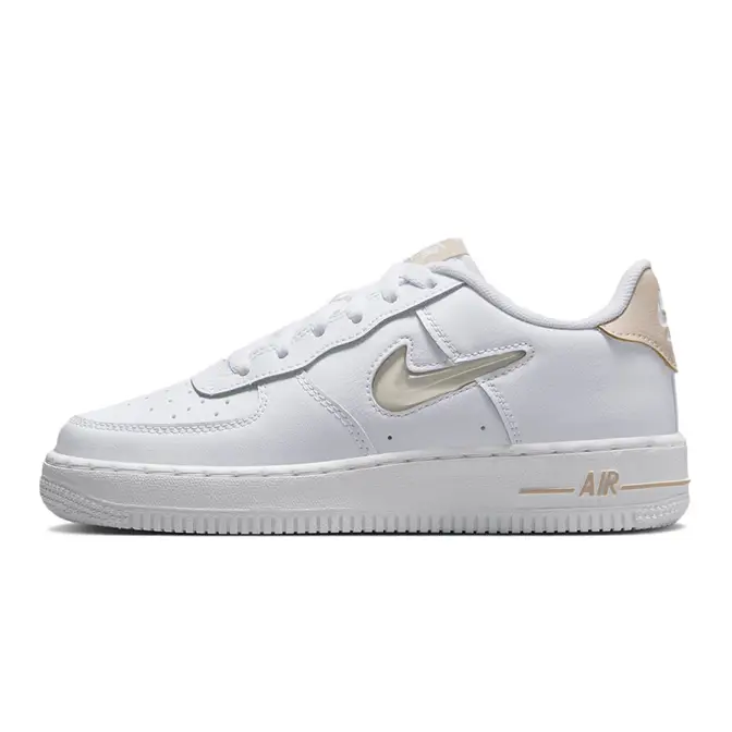Nike Air Force 1 Low Jewel GS White Tan | HV2535-101 | The Sole Supplier