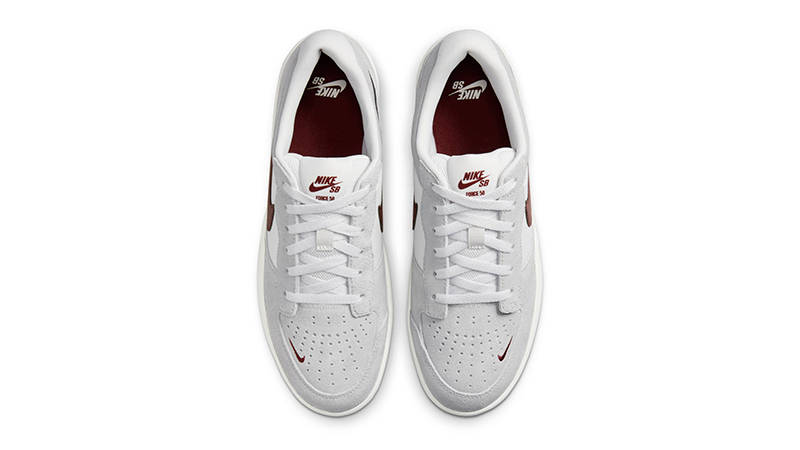 Nike SB Force 58 Platinum Tint Dark Team Red | FQ7637-001 | The Sole ...