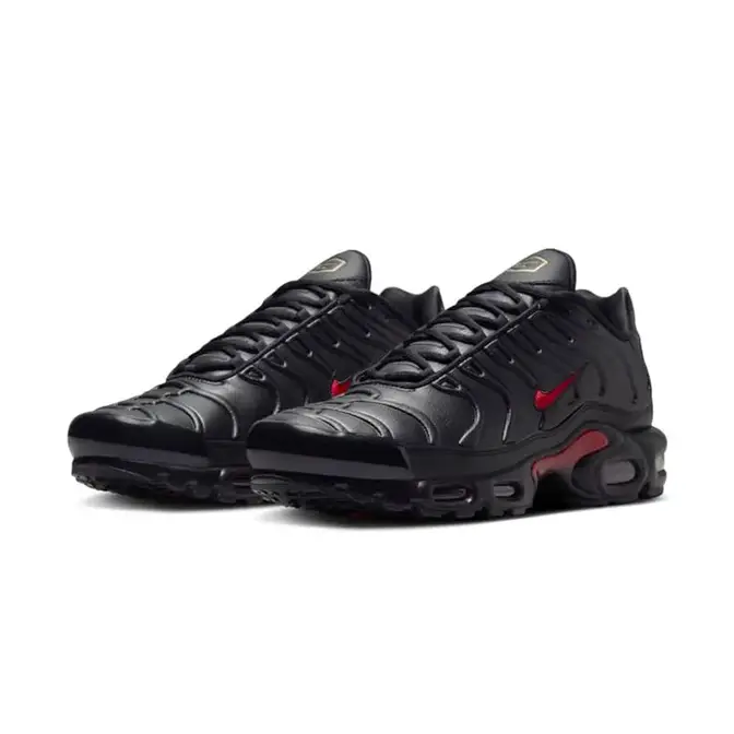 Nike TN Air Max Plus Leather Black Red | Where To Buy | FZ3038-001