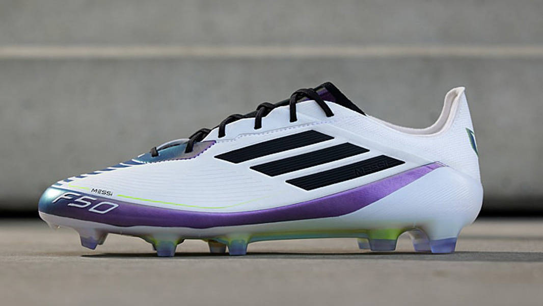adidas Messi F50 Elite FG Boots White Purple | IE9063 | The Sole Supplier