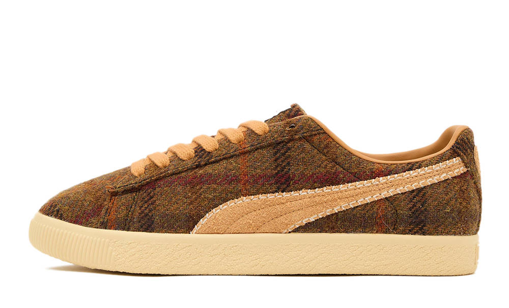 PUMA Clyde Harris Tweed Brown | 398512-02 | The Sole Supplier