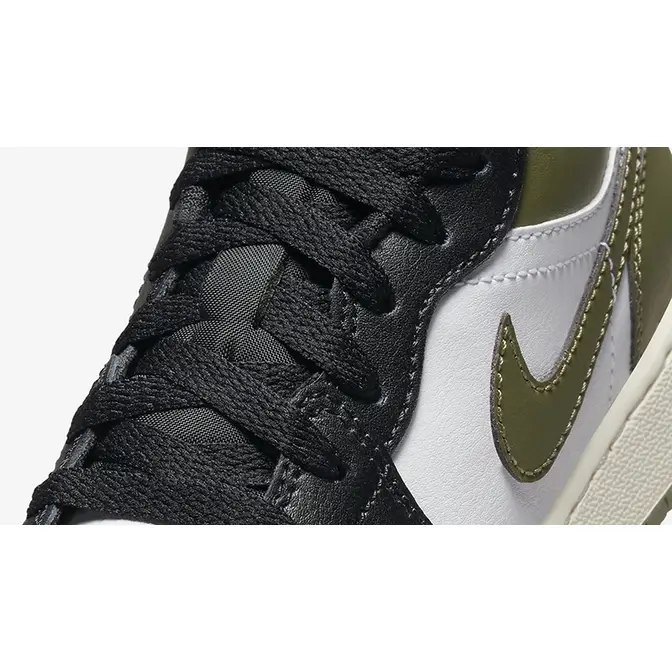 Air Jordan 1 Low GS Black Medium Olive | 553560-092 | The Sole Supplier