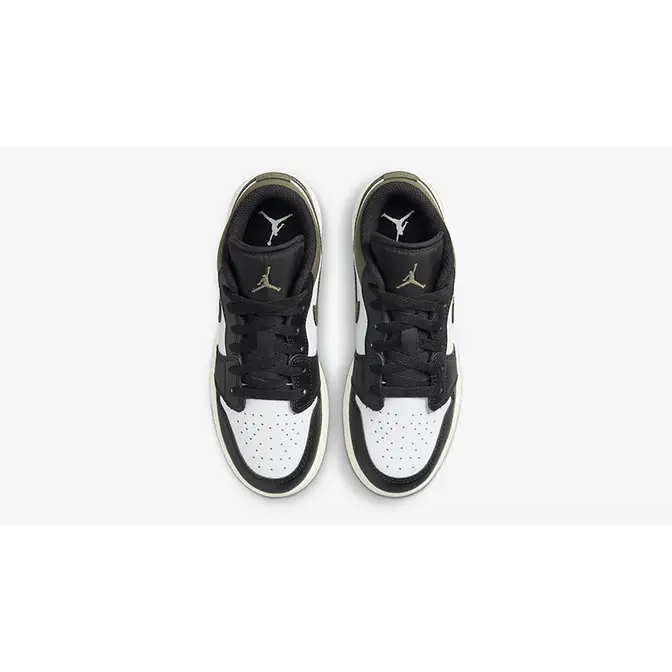 Air Jordan 1 Low GS Black Medium Olive | 553560-092 | The Sole Supplier