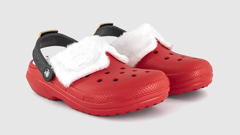 Crocs Classic Lined Clog Santa Red | 210933-6WE | The Sole Supplier