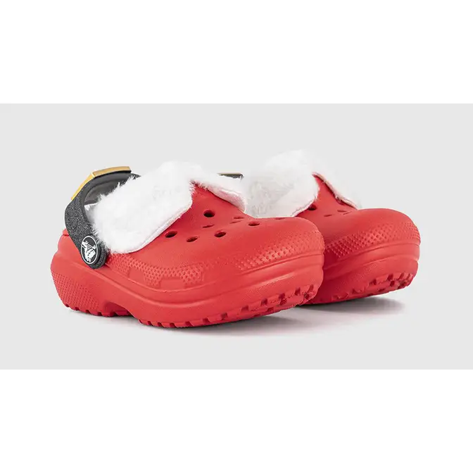 Crocs Classic Lined Clog Toddler Santa Red | 210933-6WE | The Sole Supplier