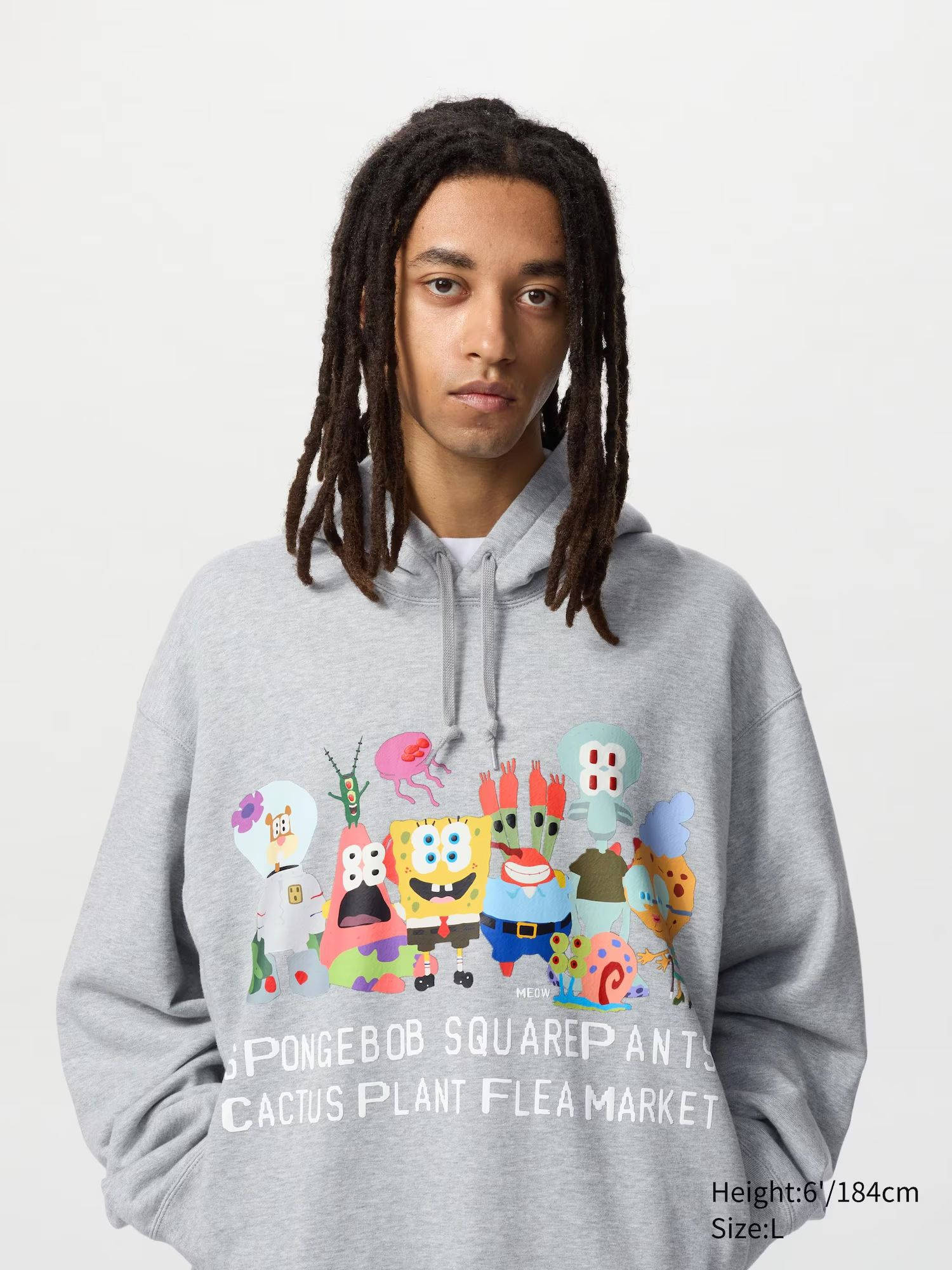 UNIQLO SpongeBob SquarePants Cactus Plant Flea Market UT Graphic Hoodie ...