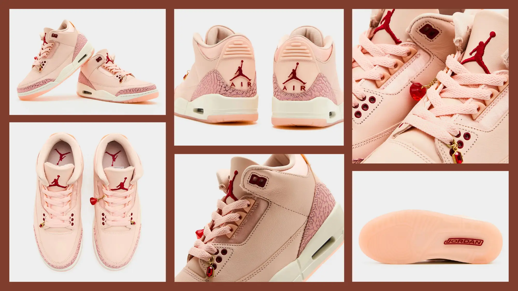 Love at First Step The Accessorised Jordan 3 Valentine s Day Drops 1st February The Sole Supplier