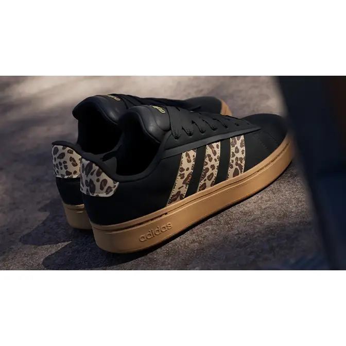 adidas Grand Court Alpha 00s Leopard Black | JS2886 | The Sole Supplier