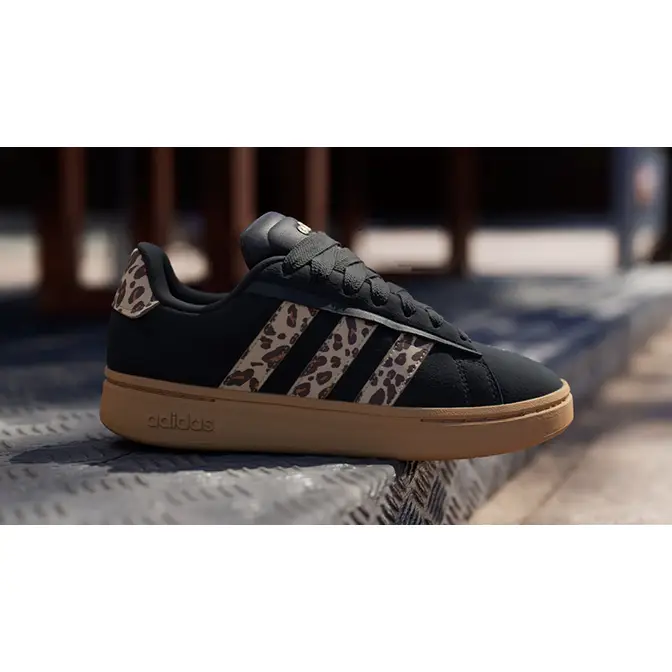 adidas Grand Court Alpha 00s Leopard Black | JS2886 | The Sole Supplier