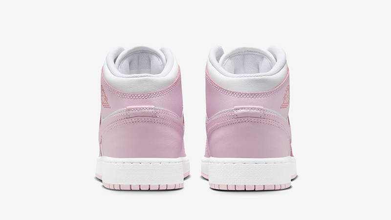 Air Jordan 1 Mid GS Pink Foam Fire Red | DQ8423-608 | The Sole Supplier