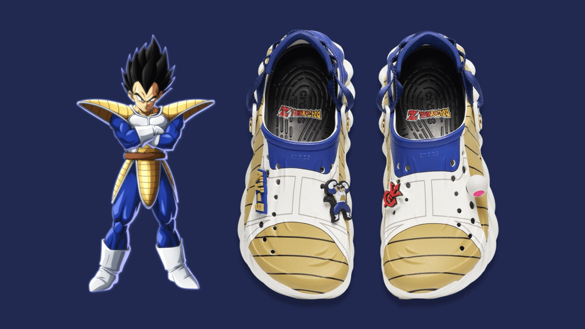 Vegeta Takes Center Stage with the Crocs Echo Clogs | The Sole Supplier