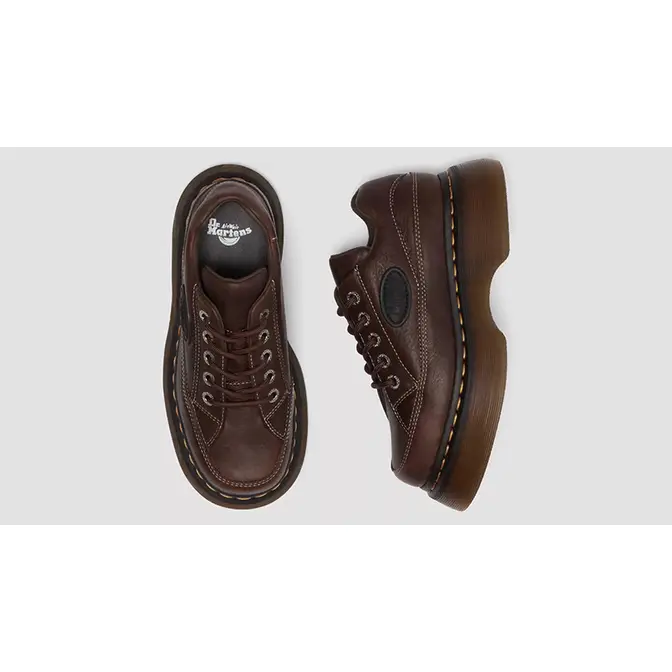 Dr. Martens Buzz 5-Eye Grizzly Dark Brown | 41129200 | The Sole Supplier