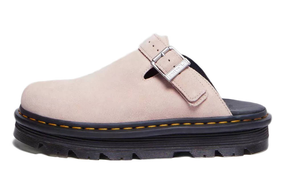 Dr. Martens Zebzag Suede Platform Mules Powder Pink | 31937650 | The ...