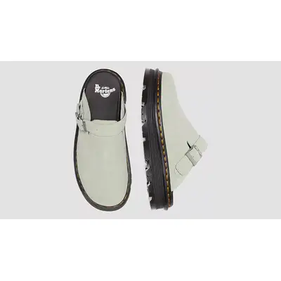 Dr. Martens Zebzag Suede Platform Mules Sage Green | 31937300 | The ...