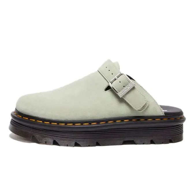 Dr. Martens Zebzag Suede Platform Mules Sage Green | 31937300 | The ...