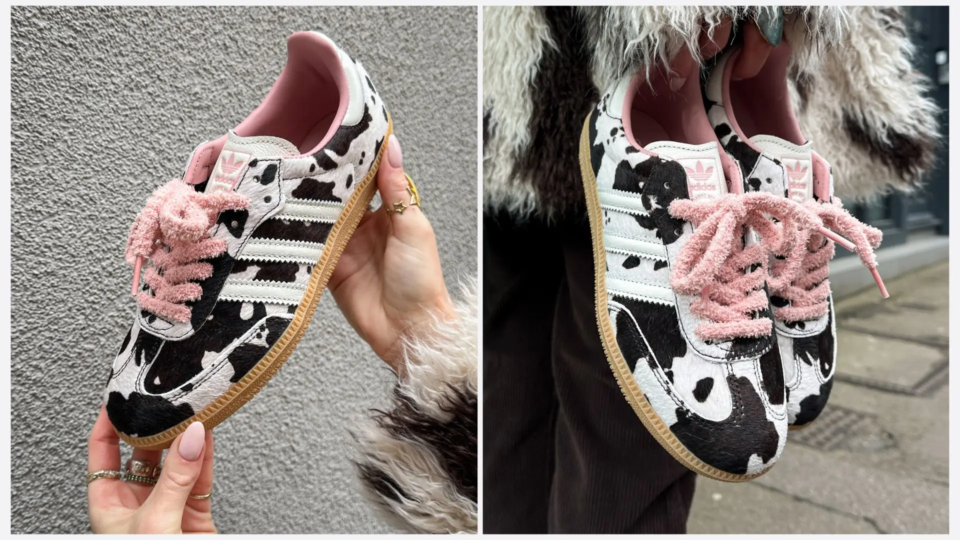 Moo-ve Over Leopard! First Look At The adidas Cow Print Pack | The Sole ...