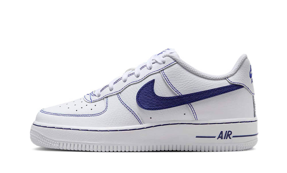 Nike Air Force 1 LV8 GS White Deep Royal Blue | HJ4563-100 | The Sole ...