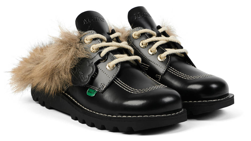 MAINS x Kickers Kick Mule Black Leather | 17785 | The Sole Supplier