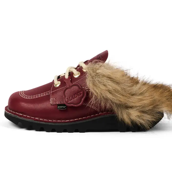 MAINS x Kickers Kick Mule Dark Red | The Sole Supplier