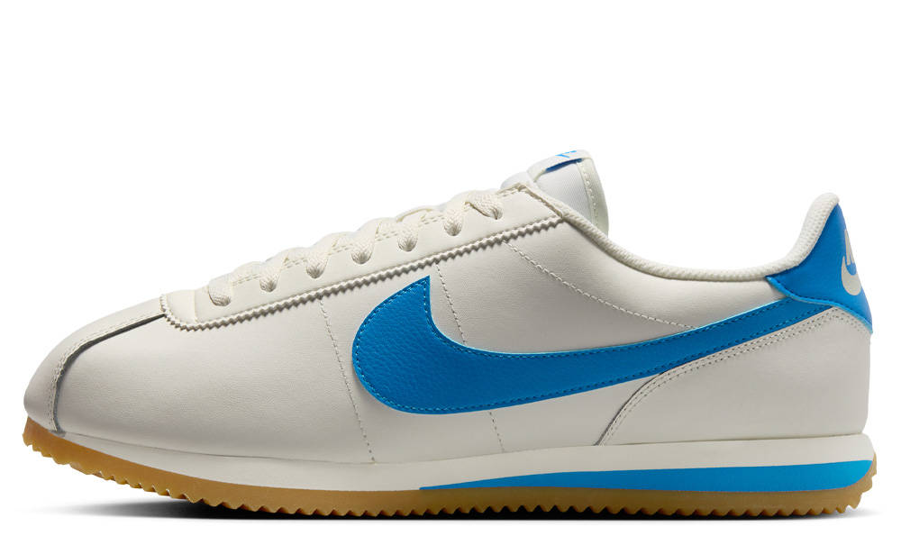 Nike Cortez Leather Sail Light Photo Blue | DM4044-112 | The Sole Supplier