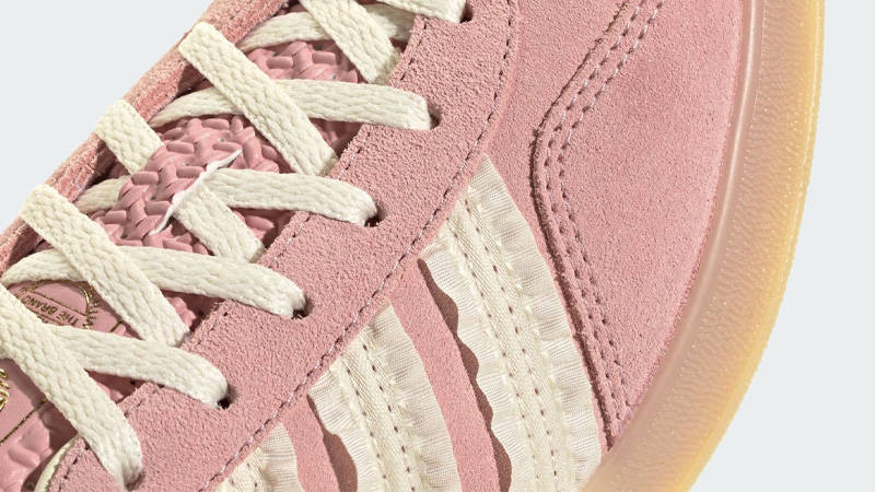 adidas Gazelle Indoor Ruffle Stripes Pink | JS1413 | The Sole Supplier