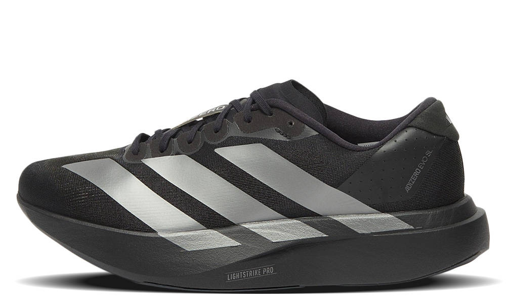 adidas Adizero Evo SL Black Iron Metallic | JR4888 | The Sole Supplier