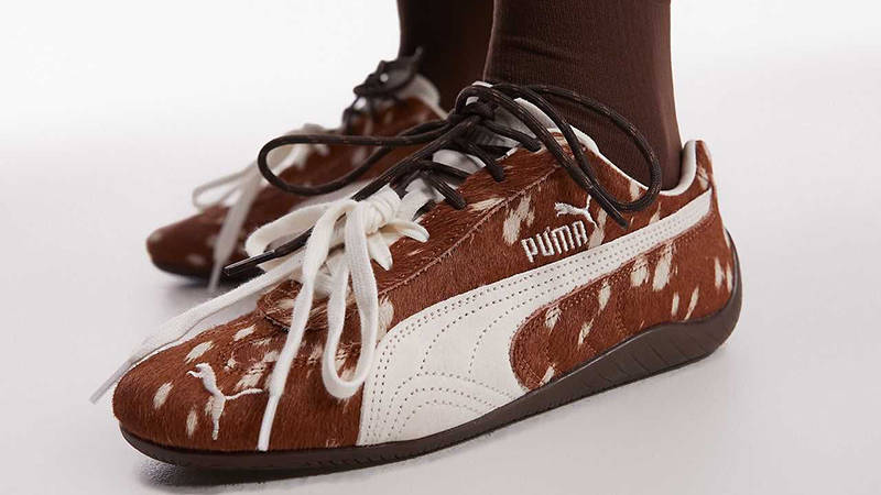 PUMA Speedcat Doelette Pony Hair Deer Print Brown ASOS Exclusive ...