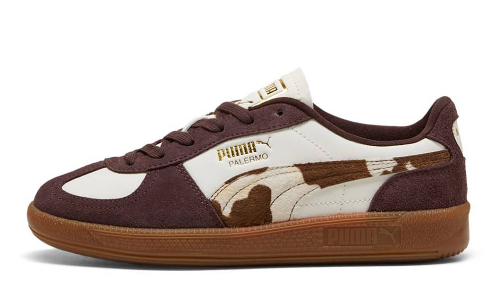 PUMA Palermo Cow Print Chocolate Brown | 406129-01 | The Sole Supplier