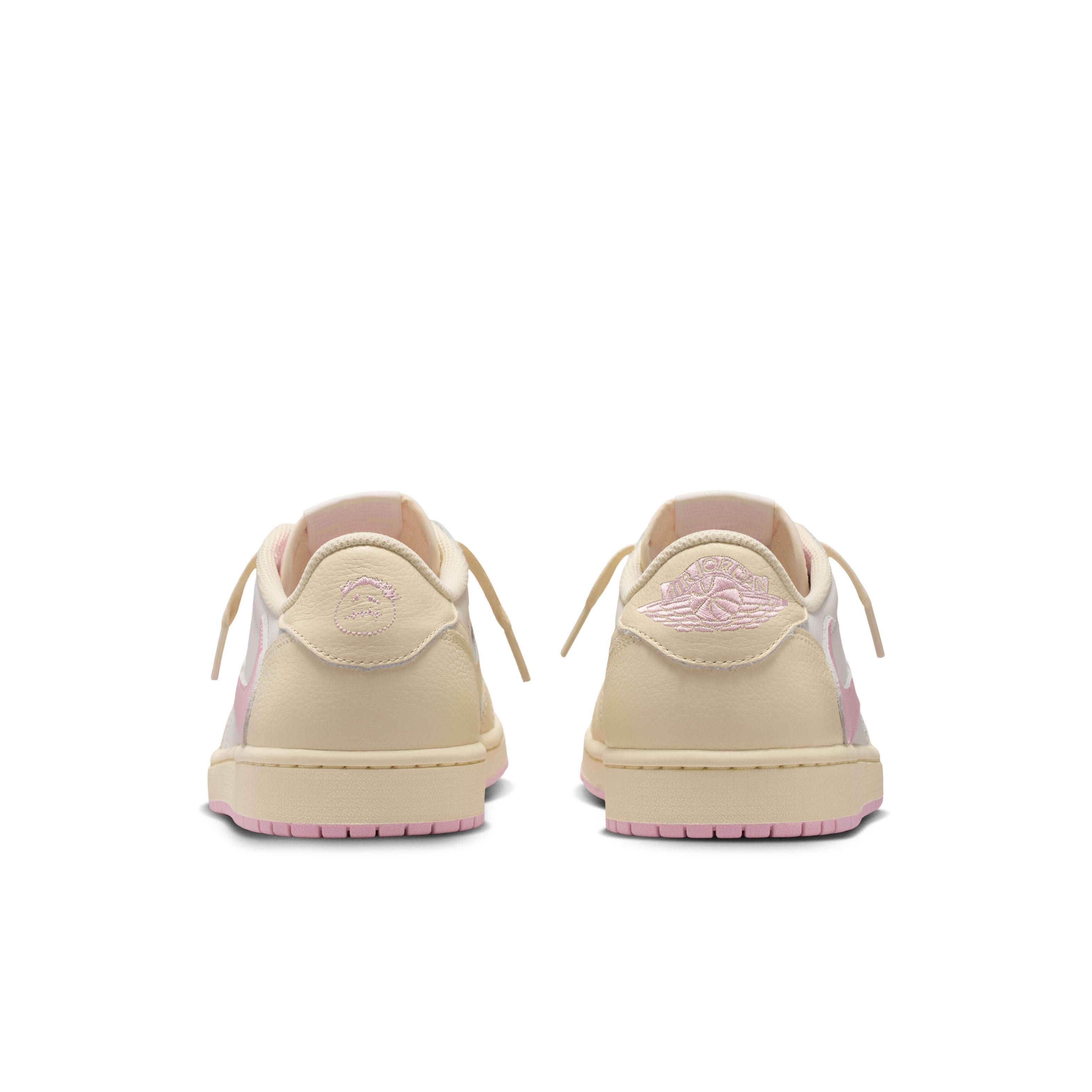 Travis Scott x Air Jordan 1 Low OG Muslin Shy Pink | IQ7604-100 | The ...