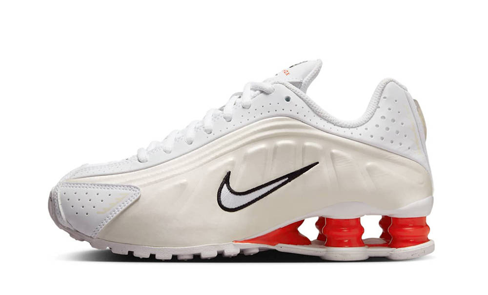 Nike Shox R4 GS White Picante Red | CW2626-102 | The Sole Supplier