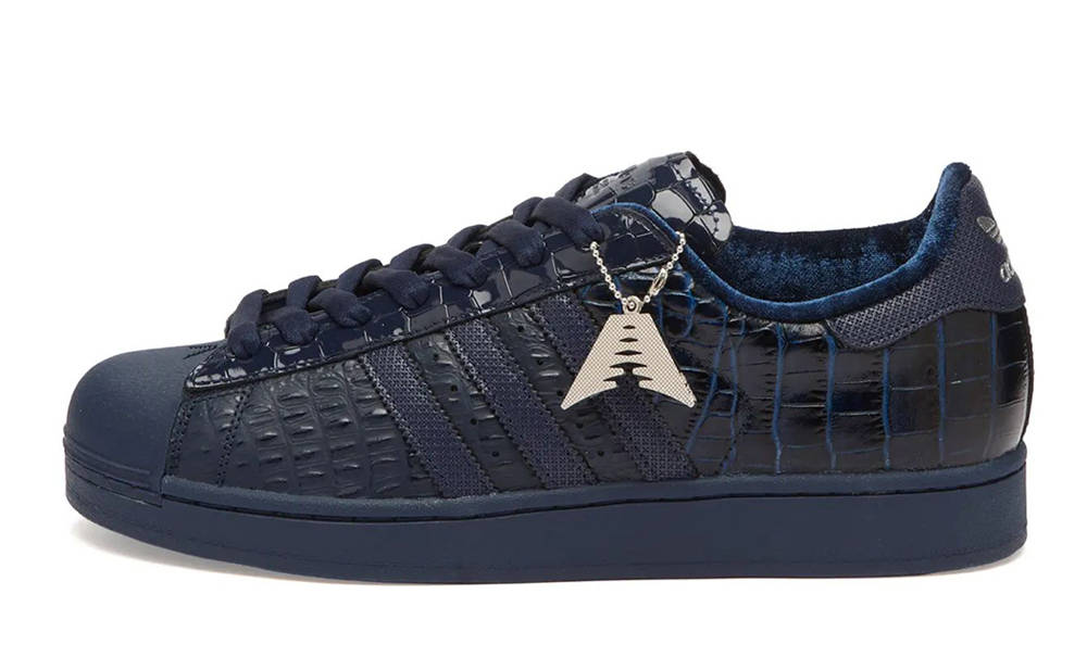 Anthony Edwards x adidas Superstar II Navy Croc | KI6585 | The Sole ...