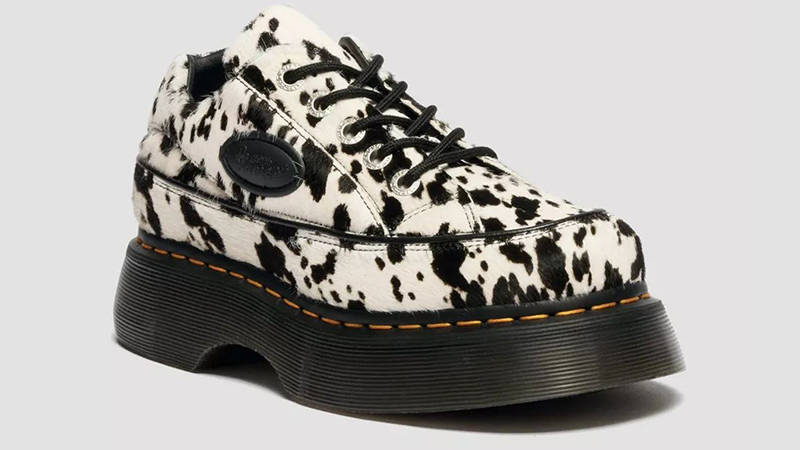 Dr. Martens Buzz 5-Eye Dalmatian Hair | 42846100 | The Sole Supplier