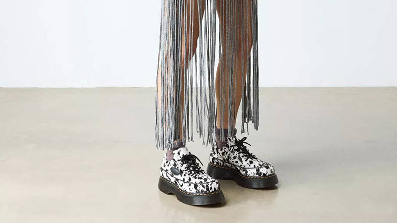 Dr. Martens Buzz 5-Eye Dalmatian Hair | 42846100 | The Sole Supplier